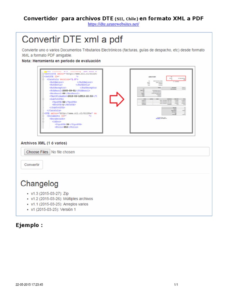Documento Xml A Pdf Actualizado Noviembre 2022